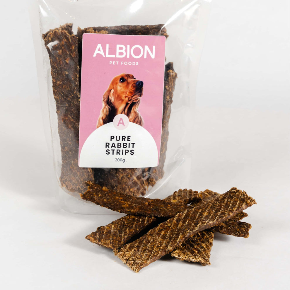 Albion Pure Rabbit Meat Strips 100g – South Downs Raw